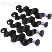 China Natural Black 7A Virgin Hair 100 Unprocessed Human Hair Extensions 10-30 Inch for sale