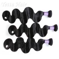 China 7A Brazilian Virgin Hair Wavy Unprocessed Human Hair Extensions 10-30 Inch Custom Length for sale