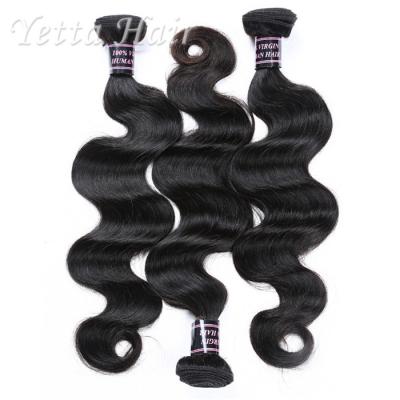 China 18 Inch 7A Brazilian Virgin Remy Human Hair Weave Body Wave Unprocessed Natural Black for sale