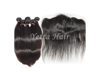 China Brazilian Virgin Hair Lace Frontal Closure Straight 8A Quality 100g 12-30 inch for sale