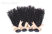 China Grade 7A Natural Kinky Curly Virgin Hair Brazilian Human Hair Extensions 10-30 Inch for sale