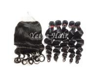 China 100g Virgin Brazilian Loose Wave Hair Weave Bundles 8A Grade 12-30 Inch for sale