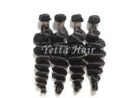 China Malaysian Loose Wave 8A Virgin Hair 12-30 Inch Bouncy Soft Natural Color 1B for sale