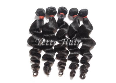 China 8A Virgin Brazilian Loose Wave Human Hair Weave 12-32 Inch Natural Black for Black Women for sale