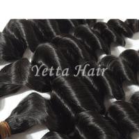 China 8A Virgin Brazilian Loose Wave Human Hair Weave 12-32 Inch Natural Black for Black Women for sale