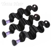 China 7A Malaysian Virgin Body Wave Hair Extensions 10-30inch Natural Black Human Hair Weft for sale