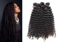 China Customized Unprocessed Brazilian Virgin Deep Curly Hair 12-30 Inch 100g No Lice for sale