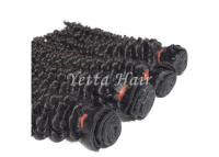 China 8A Virgin Mongolian Curly Hair 12-30 Inch No Shedding No Tangle With Kinky Curly Lace Closure for sale