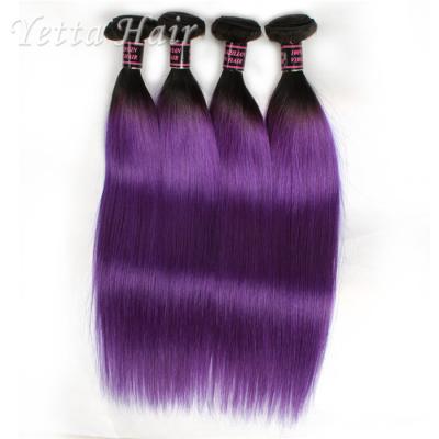China 8A Virgin Russian Remy Hair Extensions Silky Straight Purple 100g 12-30 Inch for sale