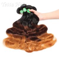 China 100% Human Hair Ombre Extensions 3 Tone Color No Tangle No Shedding 10-30 Inch 7A Grade for sale