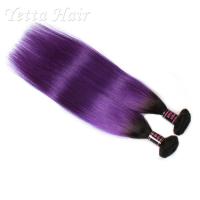 China Peruvian Ombre Human Hair Bundles 100% Virgin Hair Extensions 12-24 Inch for sale