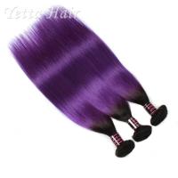China Peruvian Ombre Human Hair Bundles 100% Virgin Hair Extensions 12-24 Inch for sale