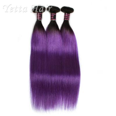 China Peruvian Ombre Human Hair Bundles 100% Virgin Hair Extensions 12-24 Inch for sale