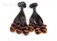 China 14-16 Inch Funmi Virgin Hair Silk Chocolate Double Drawn Hair Extensions 3.5oz for sale
