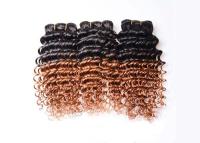 China Ombre Virgin Brazilian Hair Deep Wave Two Tone Hair Extensions 1b/30 12-30 Inches for sale
