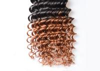 China Ombre Virgin Brazilian Hair Deep Wave Two Tone Hair Extensions 1b/30 12-30 Inches for sale