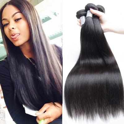 China Unprocessed Straight Peruvian Virgin Human Hair Weave 10 to 34 Inch 7A Grade for sale