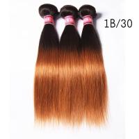 China Grade 7A Ombre Brazilian Straight Human Hair Extensions 1b 30 Color 10-30 Inch 100g for sale