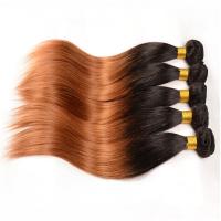China Grade 7A Ombre Brazilian Straight Human Hair Extensions 1b 30 Color 10-30 Inch 100g for sale