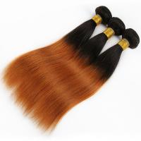 China Grade 7A Ombre Brazilian Straight Human Hair Extensions 1b 30 Color 10-30 Inch 100g for sale