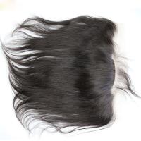 China 13x4 Straight Virgin Human Hair Lace Frontal Closure Brazilian 100g for sale