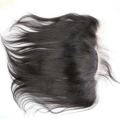China 13x4 Straight Virgin Human Hair Lace Frontal Closure Brazilian 100g for sale