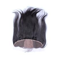 China 13x4 Brazilian Straight Silk Base Lace Frontal 100% Human Hair With Baby Hair Free Part 8-24 Inch for sale