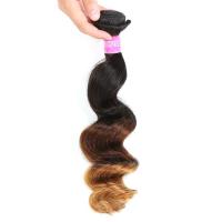 China 7A Grade Peruvian Loose Wave Ombre Human Hair Extensions 100g 12-30 Inch 3 Tone Hair Weave for sale