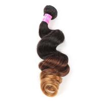 China Peruvian Virgin Human Hair Loose Wave 3 Tone Ombre Weave 1B 4 27 Blonde 100g 12-30 Inch for sale