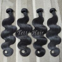 China Unprocessed Virgin Malaysian Body Wave Hair Weave 1B Natural Black 100g 8-30 Inch for sale