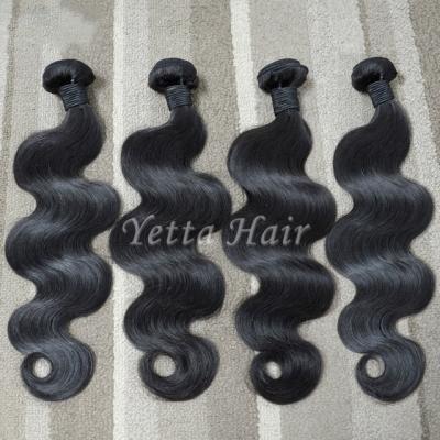 China Unprocessed Virgin Malaysian Body Wave Hair Weave 1B Natural Black 100g 8-30 Inch for sale