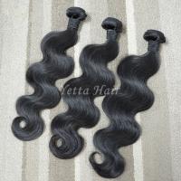 China Unprocessed Virgin Malaysian Body Wave Hair Weave 1B Natural Black 100g 8-30 Inch for sale