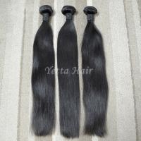 China Unprocessed Virgin Malaysian Hair Straight Weave 8-30 Inch 100g Natural Black for sale