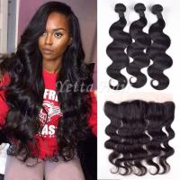 China Malaysian Remy Hair Weave 13x4 Lace Frontal 8-30 Inch Virgin Human Hair Extensions for sale