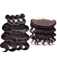 China Malaysian Remy Hair Weave 13x4 Lace Frontal 8-30 Inch Virgin Human Hair Extensions for sale