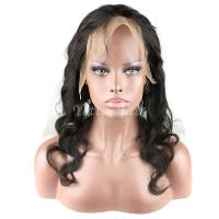 China Pre Plucked 360 Lace Frontal Wig Cap Natural Hairline 7A Virgin Human Hair 8-22 Inch for sale