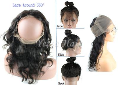 China 360 Lace Frontal Lace Top Closure Virgin Hair Body Wave 12-20 Inch Natural Hairline for sale