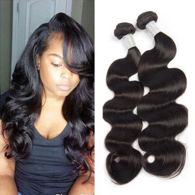China Natural Black 7A Peruvian Body Wave Virgin Hair Bundles 100g 12-30 Inch No Smell for sale
