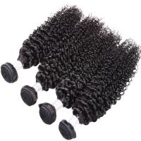 China Kinky Curly Peruvian Virgin Human Hair Weave 6A Grade 10-30 Inch Natural Color for sale