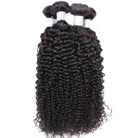 China Kinky Curly Peruvian Virgin Human Hair Weave 6A Grade 10-30 Inch Natural Color for sale