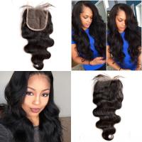 China Brazilian Virgin Hair Lace Top Closure Body Wave 8-24 Inch 100% Unprocessed Natural Color for sale