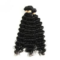 China 7A Grade Peruvian Virgin Hair Deep Wavy Curly Human Hair Extensions 10-30 Inch No Shedding for sale