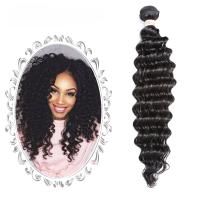 China 8A Grade Peruvian Virgin Human Hair Deep Wave Weave 10-30 Inch 100g Unprocessed Natural Color for sale