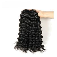 China 8A Grade Peruvian Virgin Human Hair Deep Wave Weave 10-30 Inch 100g Unprocessed Natural Color for sale