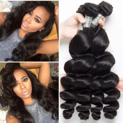 China Peruvian 100 Human Remy Hair Extensions Loose Wave Mixed Length No Tangle for sale