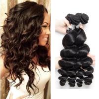 China 7A Grade Virgin Peruvian Human Hair Weave Loose Wave 12-30 Inch Unprocessed Natural Color for sale