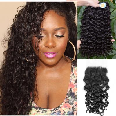 China 100% Virgin Malaysian Human Hair Extensions 12-30 Inch Italian Curly Weave Natural Black for sale