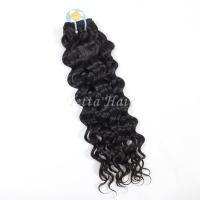 China 100% Virgin Malaysian Human Hair Extensions 12-30 Inch Italian Curly Weave Natural Black for sale