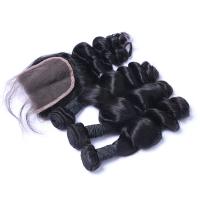 China 100g Virgin Malaysian Hair Extensions Loose Wave Wet And Wavy 8A Grade 10-30 Inch for sale