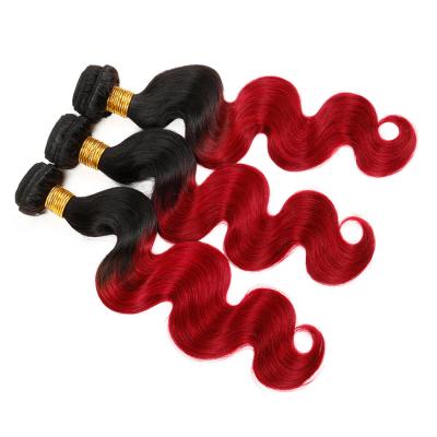 China Peruvian Ombre Human Hair Extensions 7A Virgin Body Wave 100g No Smell 10-30 Inch for sale